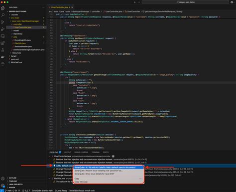 setting up sonarqube ideextension for vs code and apply ai codefix sonar