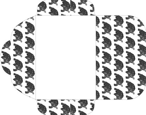 Envelope Design With Turtle Theme 15133574 Png