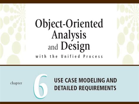 Object Oriented Analysis Design With Unified Process