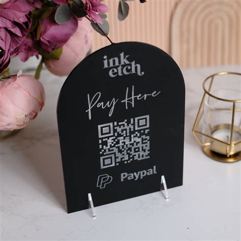 Qr Code Sign Paypal Card Payments Business Sign By Inketch Inketch