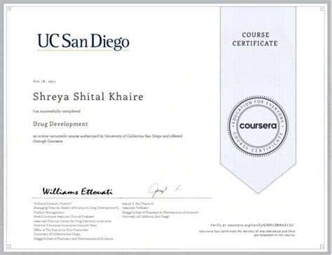 Shreya Khaire On Linkedin Certification Coursera