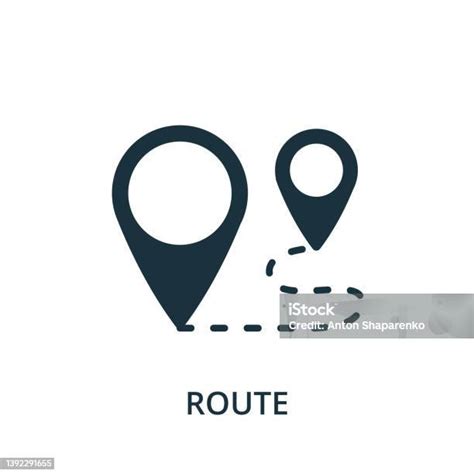 경로 아이콘입니다 탐색 컬렉션의 간단한 요소 템플릿 인포 그래픽 등에 대한 채워진 경로 아이콘 출발선에 대한 스톡 벡터 아트 및 기타 이미지 Istock