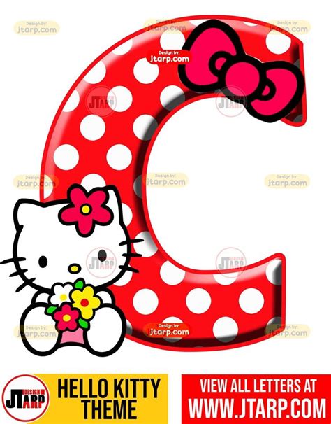 Hello Kitty Printable Letters A Z And 0 9 Printable Hello Kitty Printables Hello Kitty