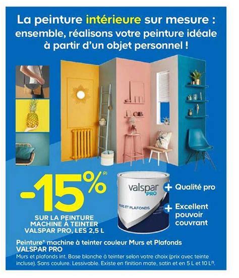 Offre Peinture Couleur Sur Mesure Valspar Pro Boiserie Et Métal