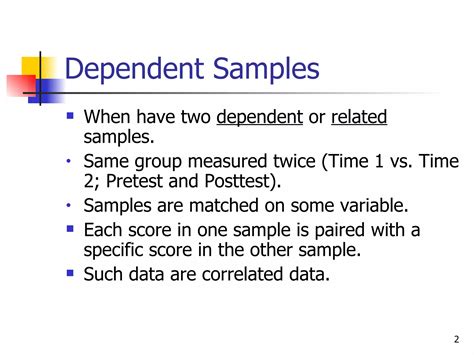 Dependent T Test Ppt