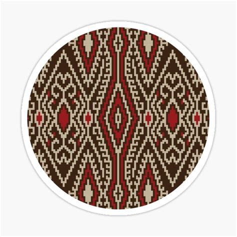 Ethnic Filipino Tribal Pattern Tinalak 1 Sticker For Sale By Cbgl