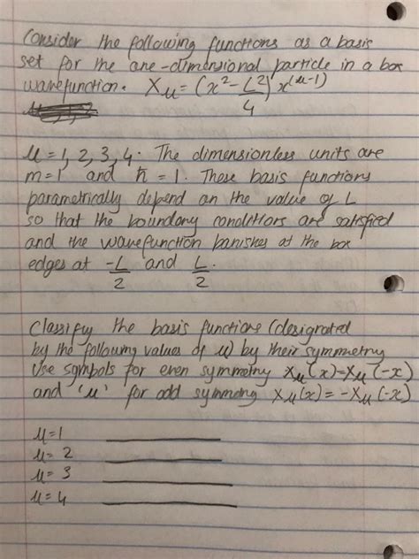 solved consider the following functions as a basi set for me