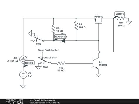 Push Button Power Circuitlab