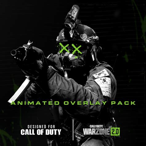 Cod War Zone 2 Animated Overlay Bundle Cod I Streaming Twitch Overlay Decoration Facecam Webcam