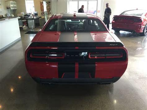 2016 Dodge Challenger Srt Hellcat Redline Red Red Interior Sunroof Automatic
