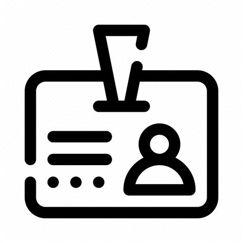 Credential Employee Pass Identification Card Icon Download On Iconfinder
