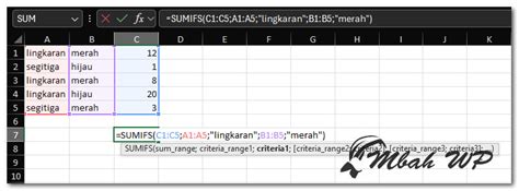 Cara Menggunakan Fungsi COUNT SUM Di Excel