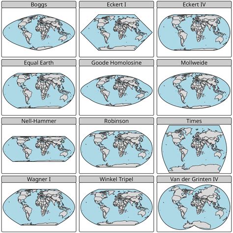 13 Map Projections Crs Spatial Data Visualization With Tmap