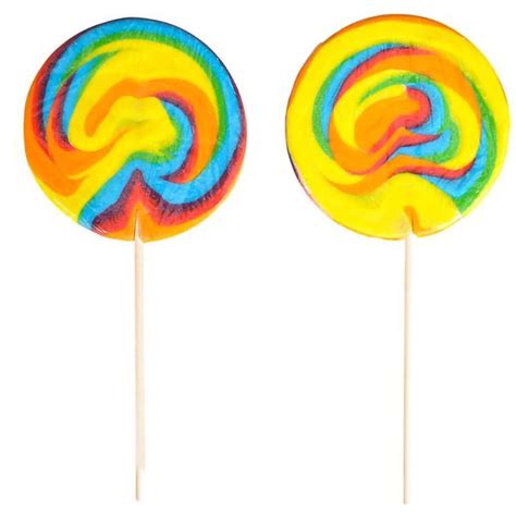 Jumbo Rainbow Swirl Lollipop 5 Inch Mixed Fruit Flavor 3 Pack