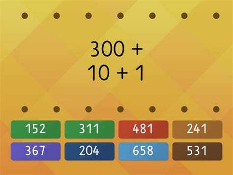 Find The Number 3 Digit Expanded Form Find The Match