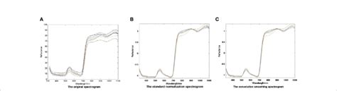 Data Processing Of Spectral Reflectance A The Original Spectrogram