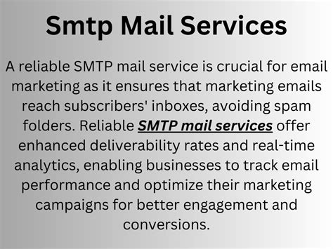 PPT SMTP Server For Bulk Mailing PowerPoint Presentation Free Download ID