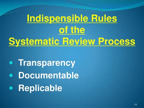 Ppt Orientation And Overview Of Systematic Review Powerpoint Presentation Id 3650890