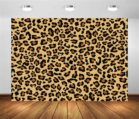 Loccor 10x8ft Fabric Leopard Print Backdrop For Photography Stylish Leopard Skin
