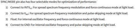Difference Between Datasheet And Eval Board For Syncmode Pin Qanda