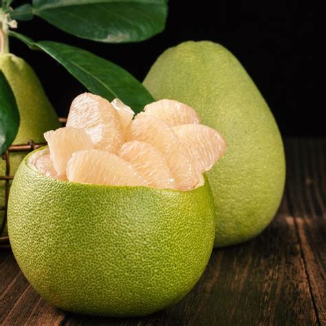 Pomelo Meyvesi Rahmet I Ilahinin Bir Hediyesi Green Pomelo Close Up