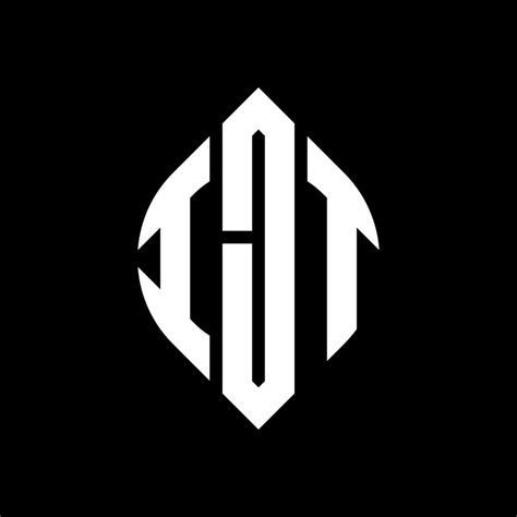 IJT Circle Letter Logo Design With Circle And Ellipse Shape IJT Ellipse Letters With