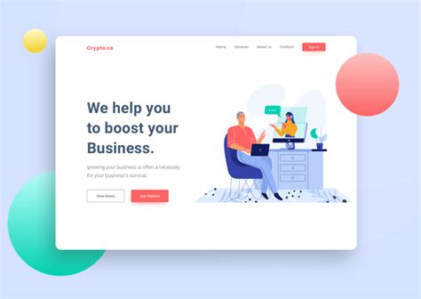Virtual Assistant Website Header Illustration Websites Ux And Ui Kits
