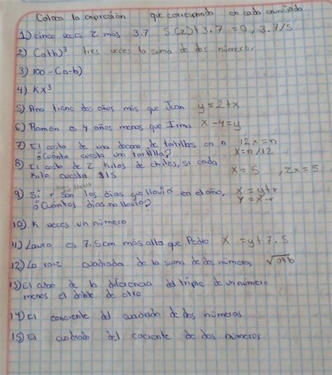 Como La Puedo Expresa En Lenguaje Algebraico Brainlylat
