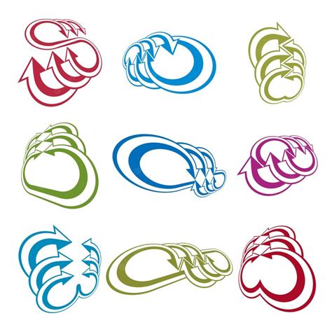 Premium Vector Abstract Arrows Vector Symbol Collection Vector