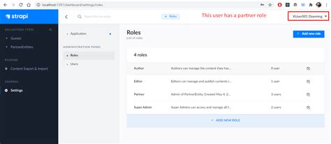 Strapi Role Hierarchy Restrict The Ability To Create New Users With