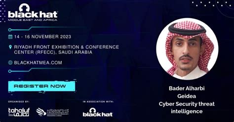 Bader Alharbi On Linkedin Blackhat Cybersecuity Blackhatmea2023