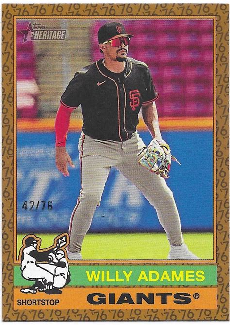 Willy Adames [color Of The Year] 122 Prices 2025 Topps Heritage