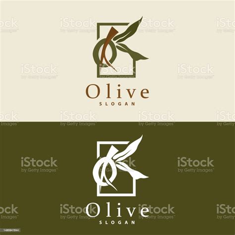 올리브 오일 로고 올리브 잎 식물 허브 정원 벡터 간단한 우아한 고급스러운 아이콘 디자인 템플릿 그림 0명에 대한 스톡 벡터 아트 및 기타 이미지 Istock