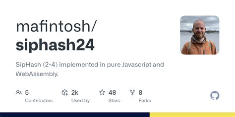 Github Mafintosh Siphash Siphash Implemented In Pure Javascript And Webassembly