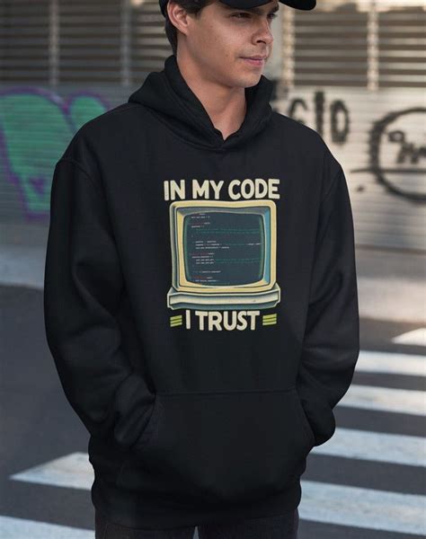 Retro Style Hoodie For Computer Scientists And Programmers In My Code