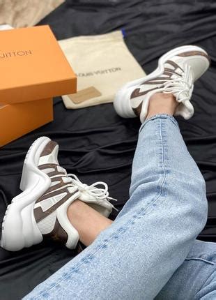 Женские кроссовки в стиле louis vuitton archlight monogram white ...