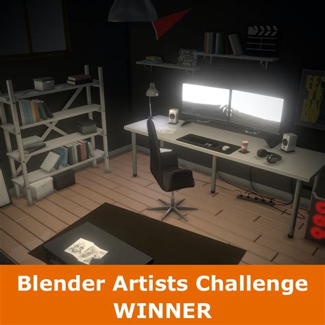 Blender Artists Challenge ‘my Desk 62 By Bartv Blender Artists Challenges Blender