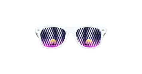 Retro 1980s Synthwave Glowing Neon Lights City Retro Sunglasses Zazzle