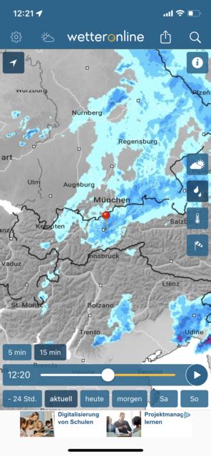 App Tipp Regenradar Mit Unwetterwarnung Für Die Perfekte Wander Und