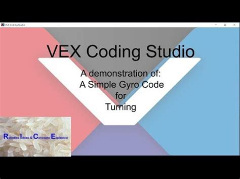 VEX Coding Studio Making A Turn Using A Gyro YouTube