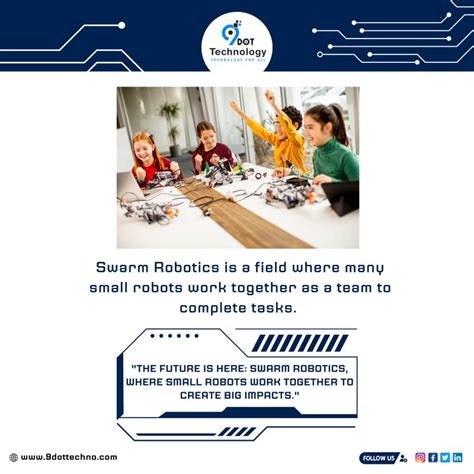 9dot Technology On Linkedin Swarmrobotics Innovation Futuretech Robotics Collaborativetech