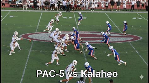 2025 Ilh Football Pac 5 Vs Kalaheo At Skippa Diaz Stadium Farrington