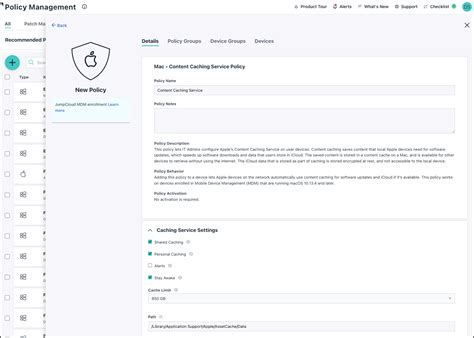 Create A Mac Content Caching Service Policy Jumpcloud
