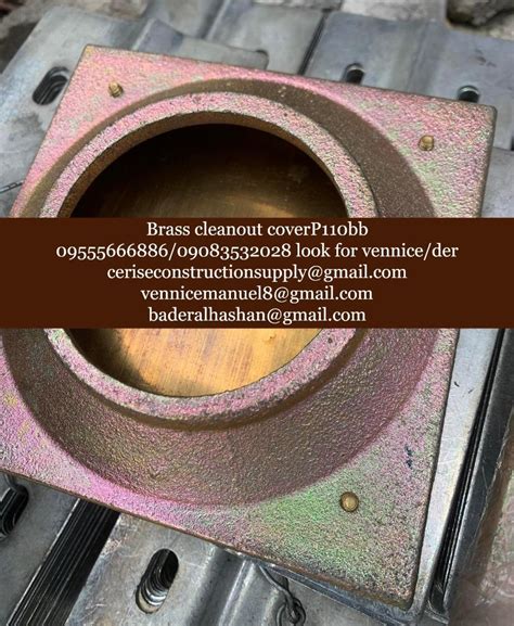 Brass Cleanout Cover Commercial And Industrial Construction Tools And Equipment On Carousell