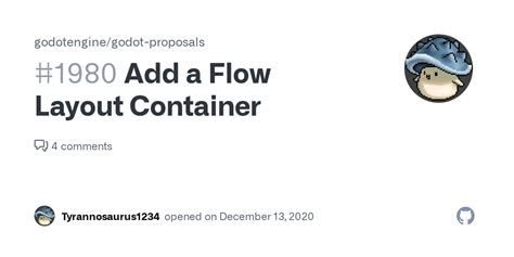 Add A Flow Layout Container · Issue 1980 · Godotenginegodot Proposals Add A Flow Layout Container · Issue 1980 · Godotenginegodot Proposals