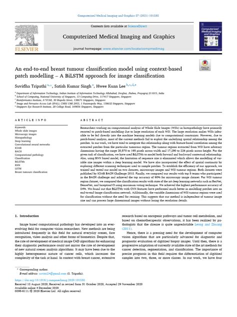 an end to end breast tumour classification model using 2021 computerized med pdf deep