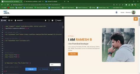 Video Ramesh B On Linkedin Day74 100daysofcodingchallenge Nxtwave