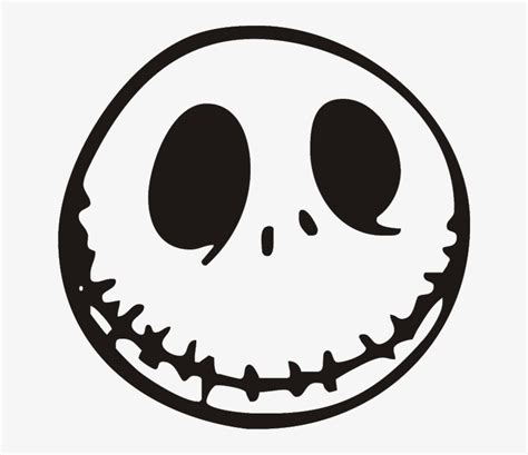 Printable Jack Skellington Face