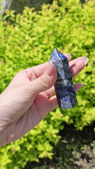 권위와 행운을 상징하며 고혈압과 우울증치료에도 좋은 청금석타워포인트 영롱 Crystals 운석 Nature 원석 Crystalshop 연애 Gemstone