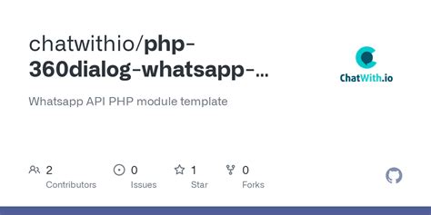 Github Chatwithiophp 360dialog Whatsapp Template Send Whatsapp Api